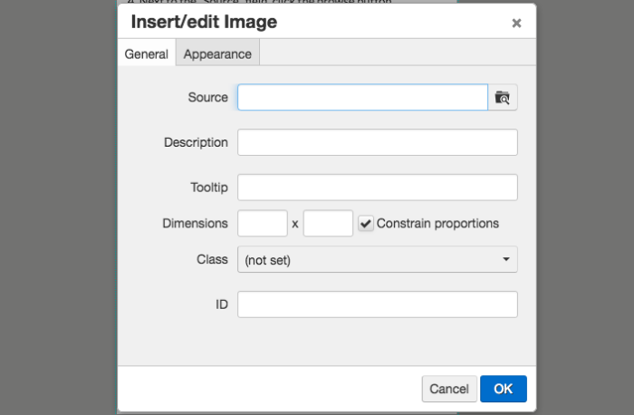 Uploading And Inserting Images